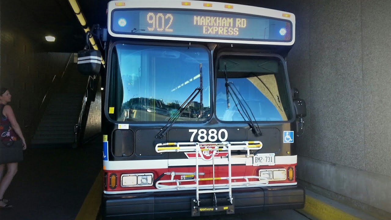 TTC ~ 2005 Orion 07.501 # 7880 ~ FULL Bus Ride on Route 902 Markham ...