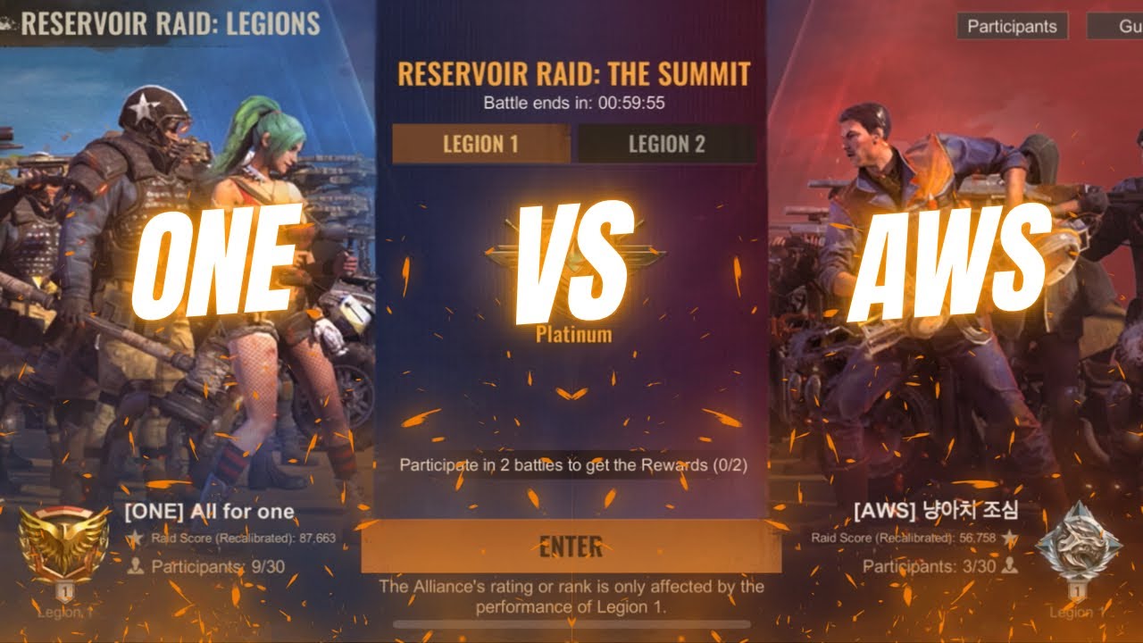 ONE VS AWS | RESERVOIR RAID STATE OF SURVIVAL - YouTube