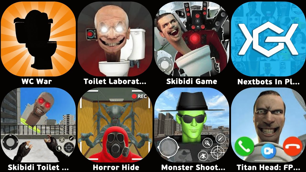 Toilet Laboratory,Skibidi Game,WC War,Nextbots In Playground,Hide And ...