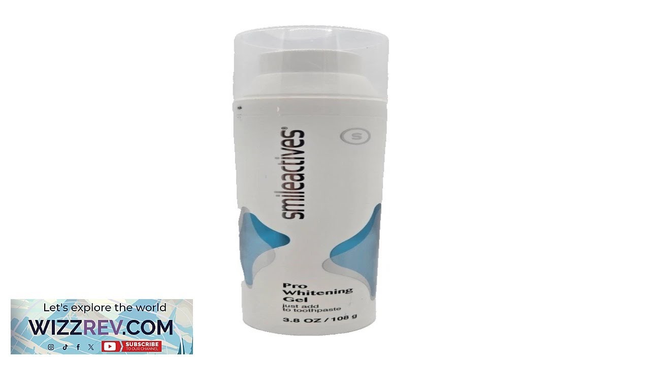 Smileactives Pro Whitening Gel Add To Toothpaste for Brighter Teeth 3.8 ...