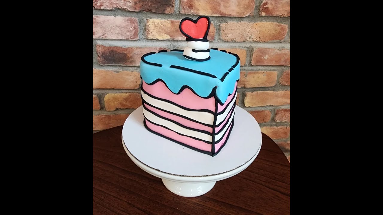 Cartoon Heart cake - YouTube
