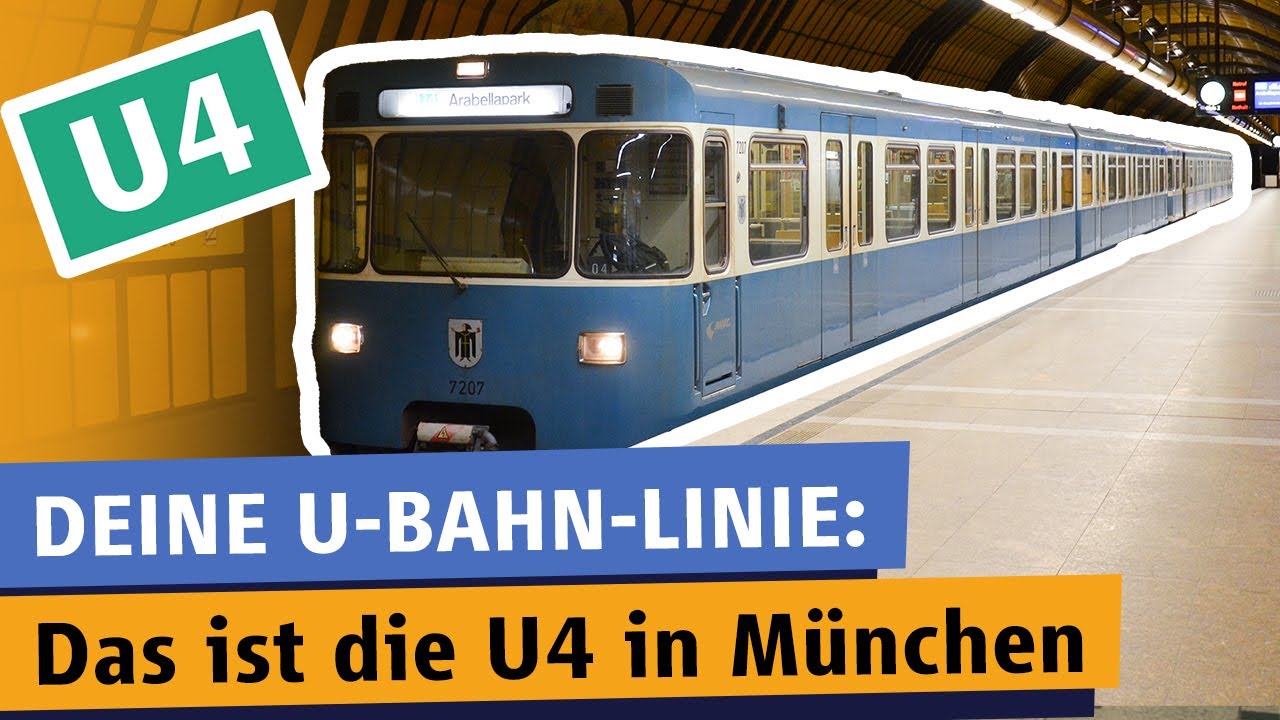Münchner U-Bahn-Linien: Das ist die U4 - Führerstandsmitfahrt 2024 ...