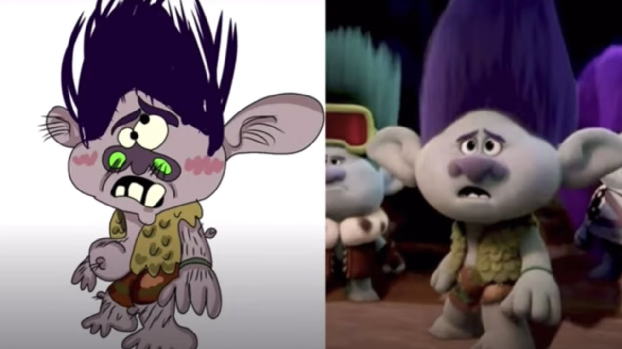 trolls 3 poppy meets viva drawing meme | trolls band together cartoon ...