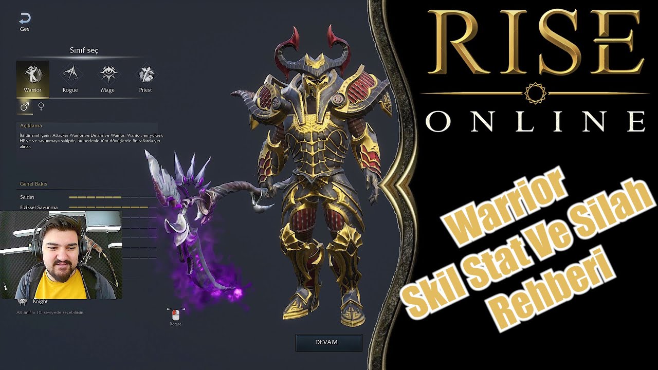 Oyun Kaptanı Rise Online World Warrior Skill Stat ve Silah Rehberi ...