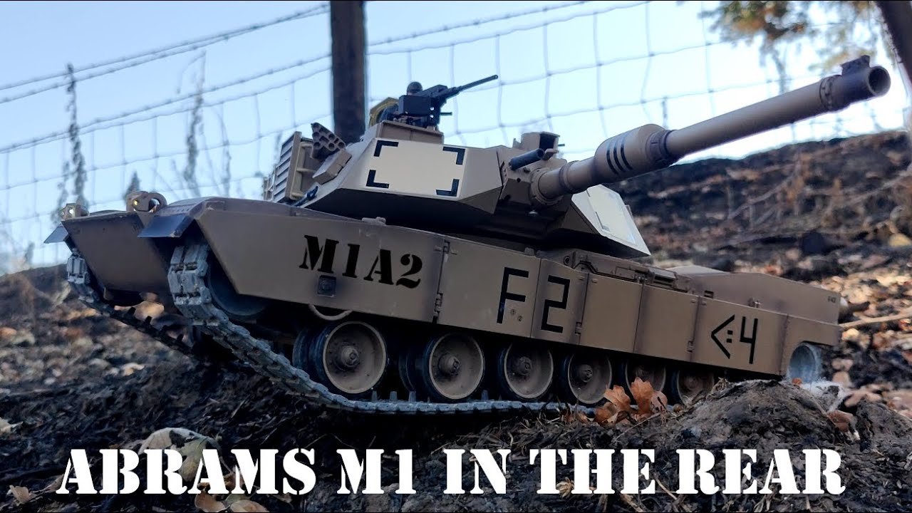 ⚡Abrams M1A2 in the rear completed the mission [RC tank] #26 #military ...