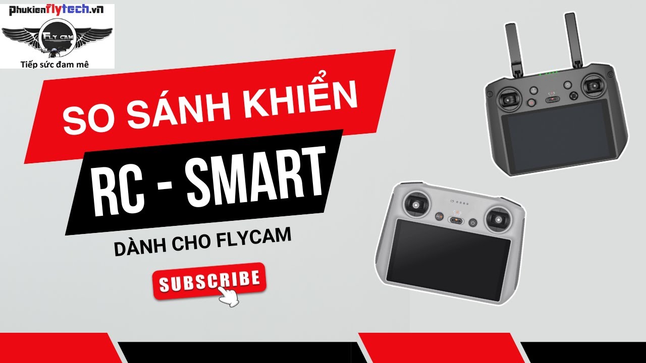 So Sánh Khiển DJI RC và Smart Controller - Phụ Kiện Flytech - YouTube