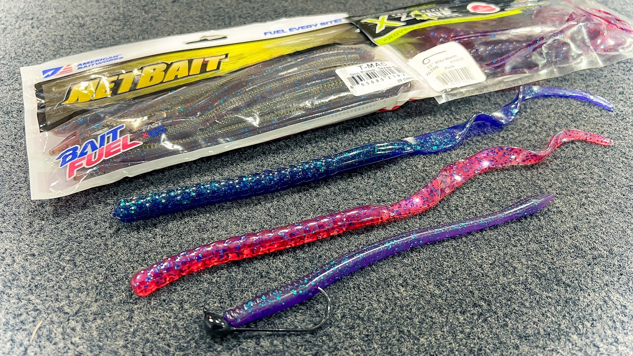 Best Worms For Summer Bass Fishing! (Dropshot, Texas Rig, Carolina Rig ...