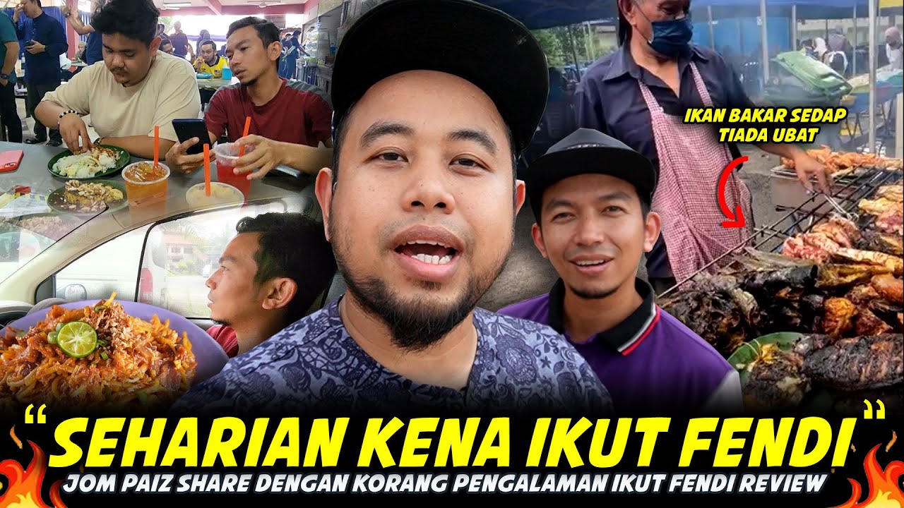 PAKSA FENDI BAYAR SEMUA MAKANAN NI..Vlog Seharian Teman Foodie Fendi ...
