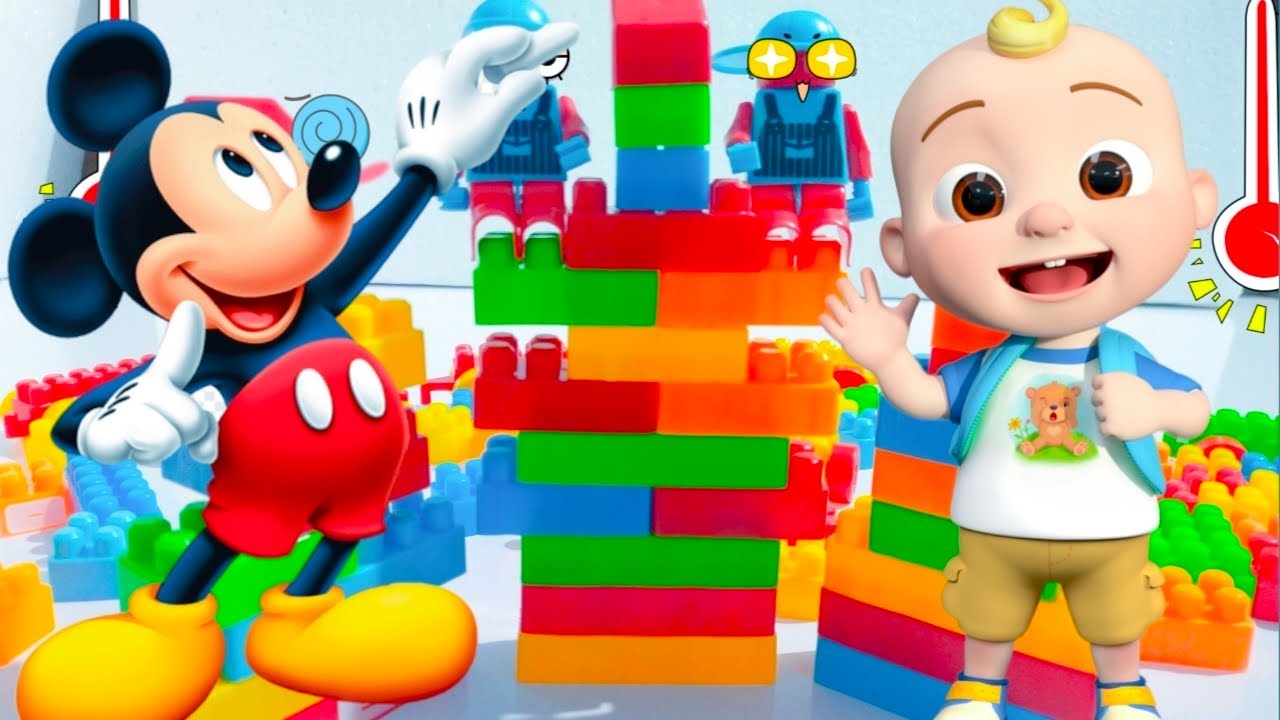 satisfying building blocks house | marble run ASMR vedio | cocomelon ...