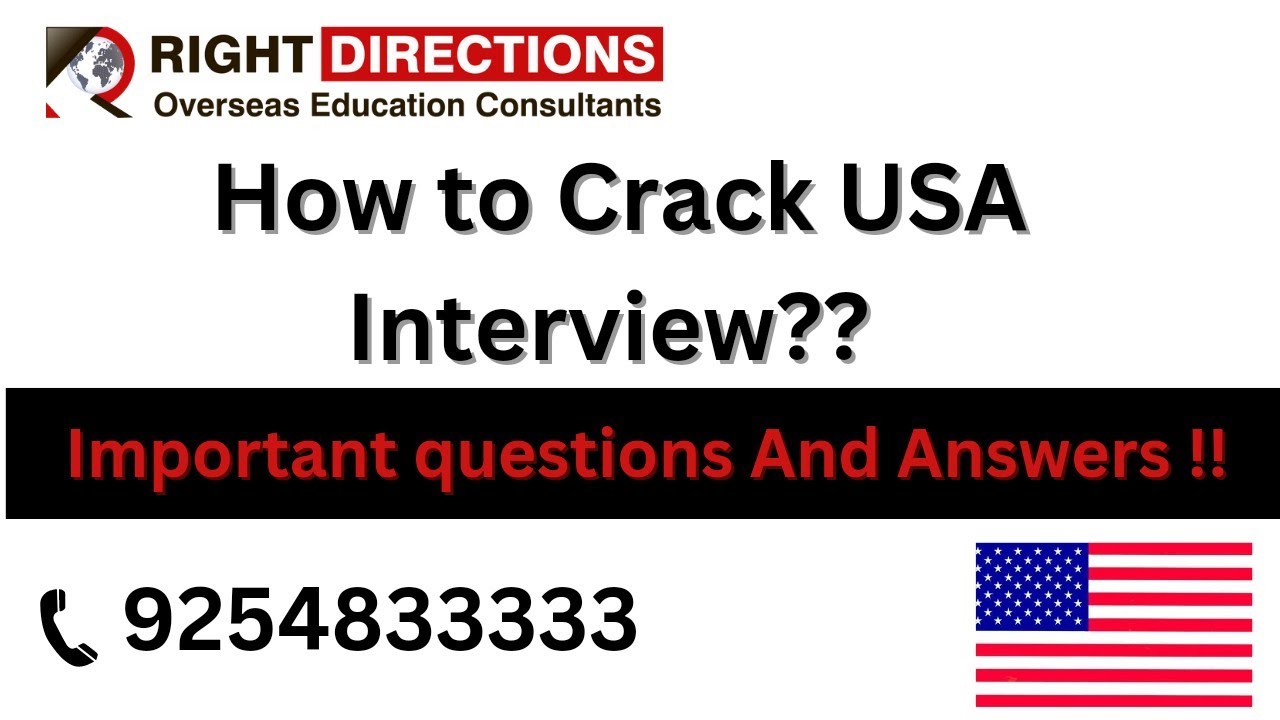 USA F1 Student Visa | USA Interview Questions and Answers | USA ...