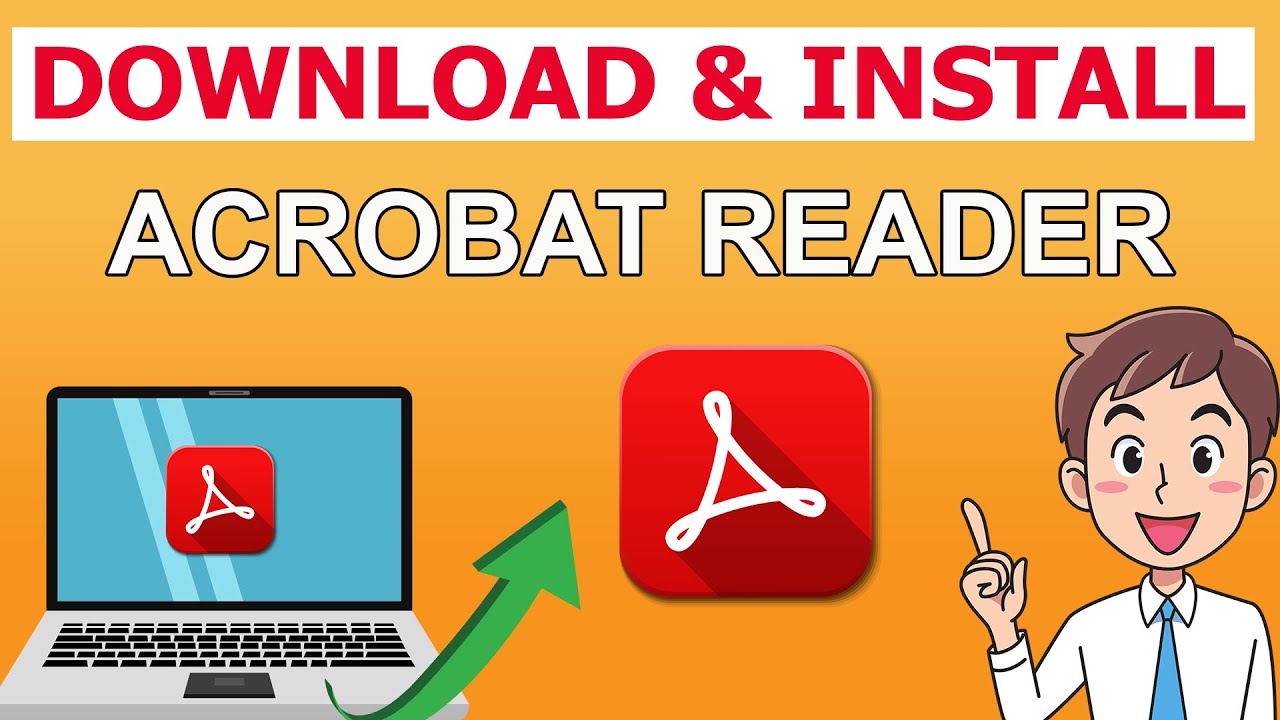 CARA DOWNLOAD ACROBAT READER PDF DI LAPTOP - YouTube