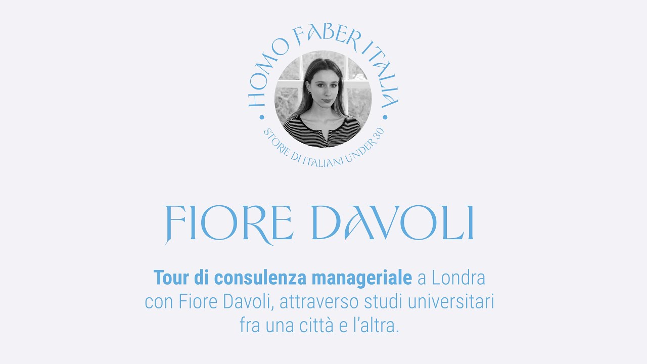 Fiore Davoli, tra la British School di Milano, Edimburgo e la sua ...