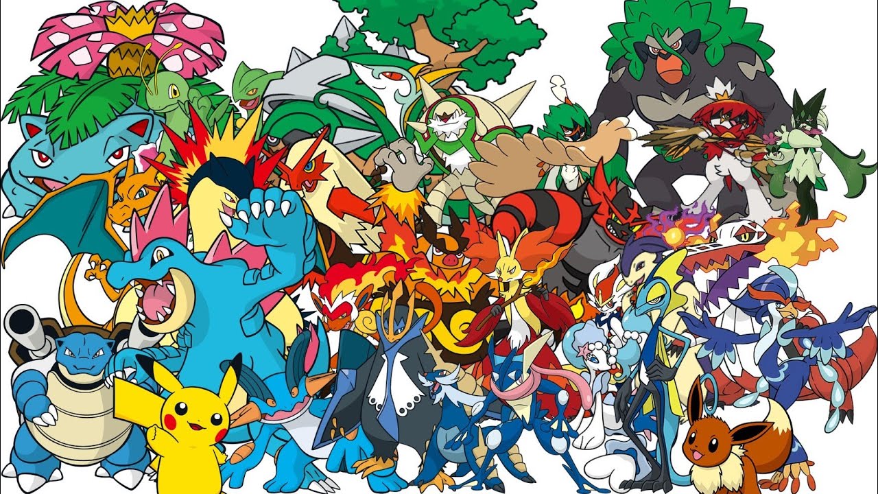 Starter Pokemon Size Comparison - YouTube