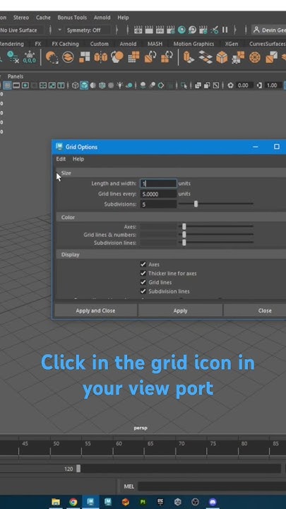 How to adjust your grid settings in Maya for a more precise and ...