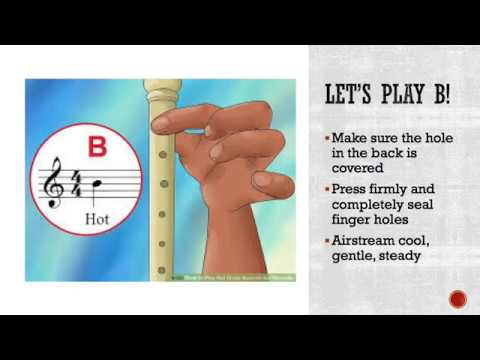 Recorder Lesson 1 - YouTube