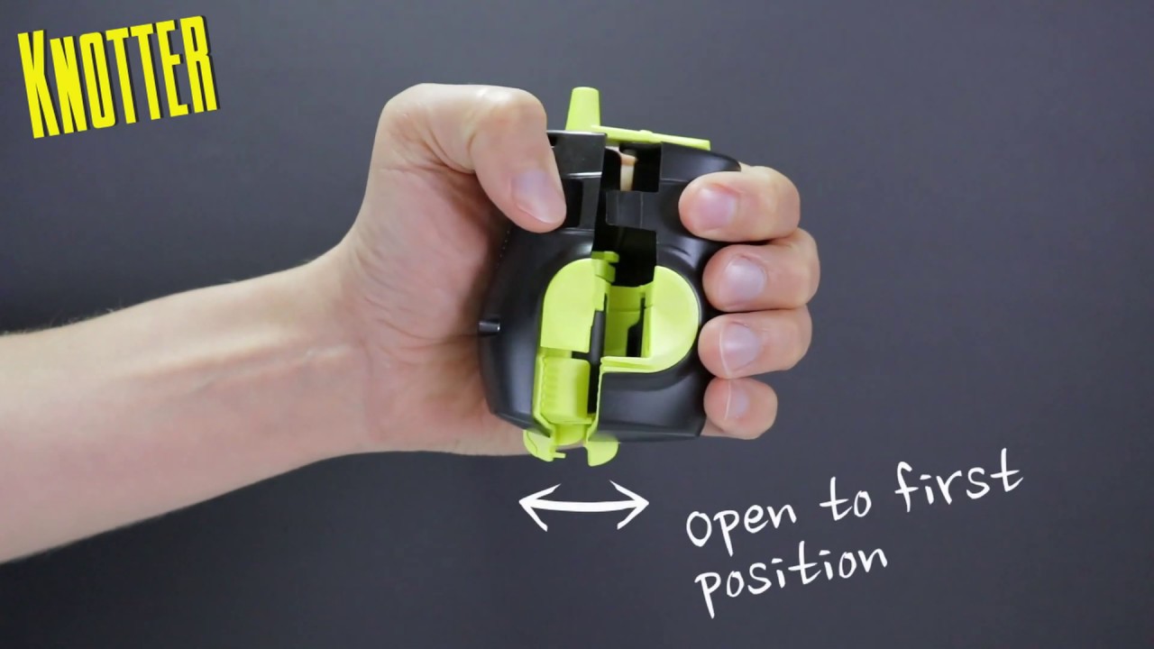 Knotter - Removes the Trouble of Tying Knots by Hand - YouTube