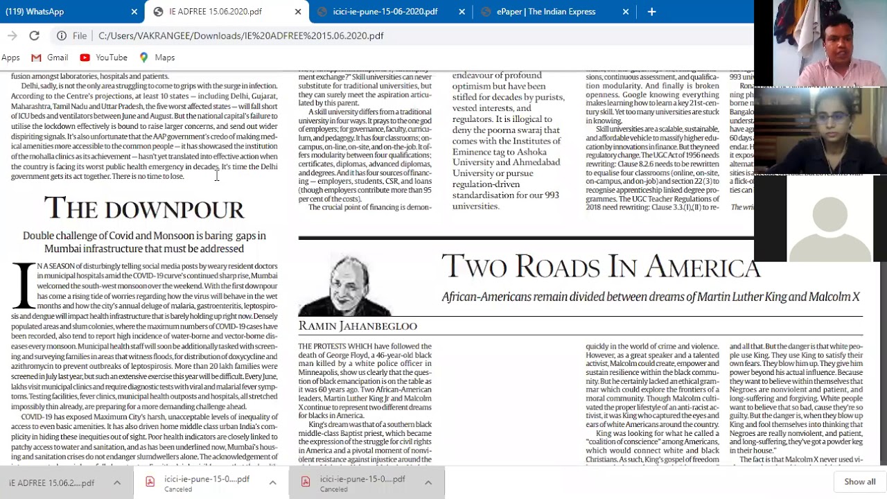 NEWSPAPER ANALYSIS 15 JUNE 2020 FOR UPSC - YouTube