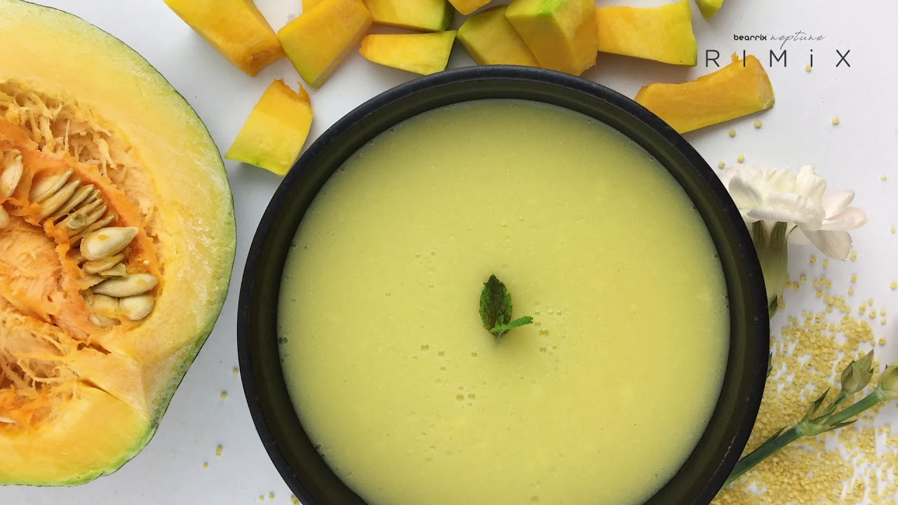 RIMiX Beverage Maker - How to make Pumpkin Millet Gruel (Baby food) in ...