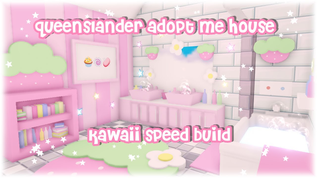 queenslander house adopt me strawberry bathroom speed build | adopt me ...