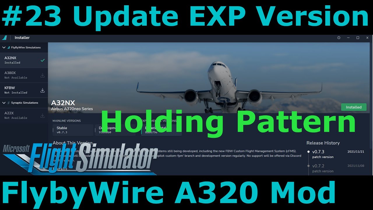 MSFS FlyByWire A320 Mod:#23 Neues Feature Holding Pattern in der ...