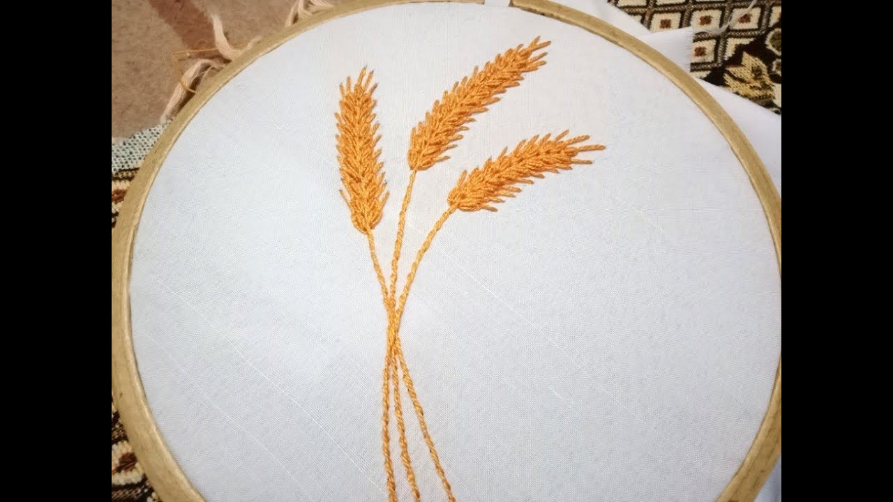 Wheat🌾 Embroidery Design for Dress,Pillow cover/Wheat Embroidery ...