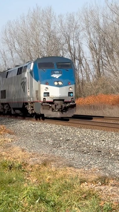 Amtrak 120 gets the jump on me! #amtrak #train #railfan #railfans - YouTube