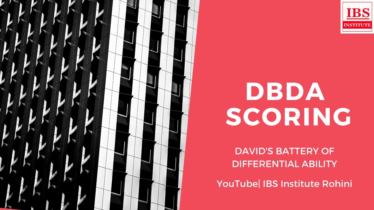 DBDA Scoring ⇒ DBDA Scoring - YouTube