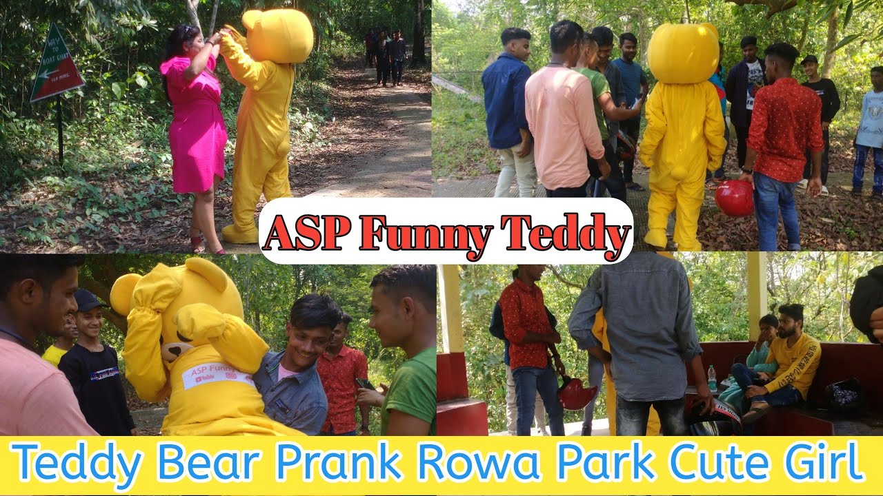 Teddy Bear Prank Rowa park Cute Girl 😂|| Public Reaction || ASP Funny ...