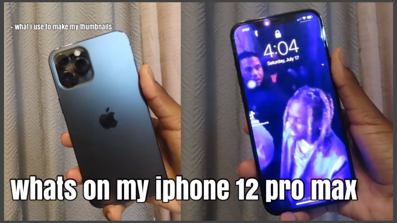 what’s on my iphone 12 pro max + apps i use to make my thumbnails - YouTube