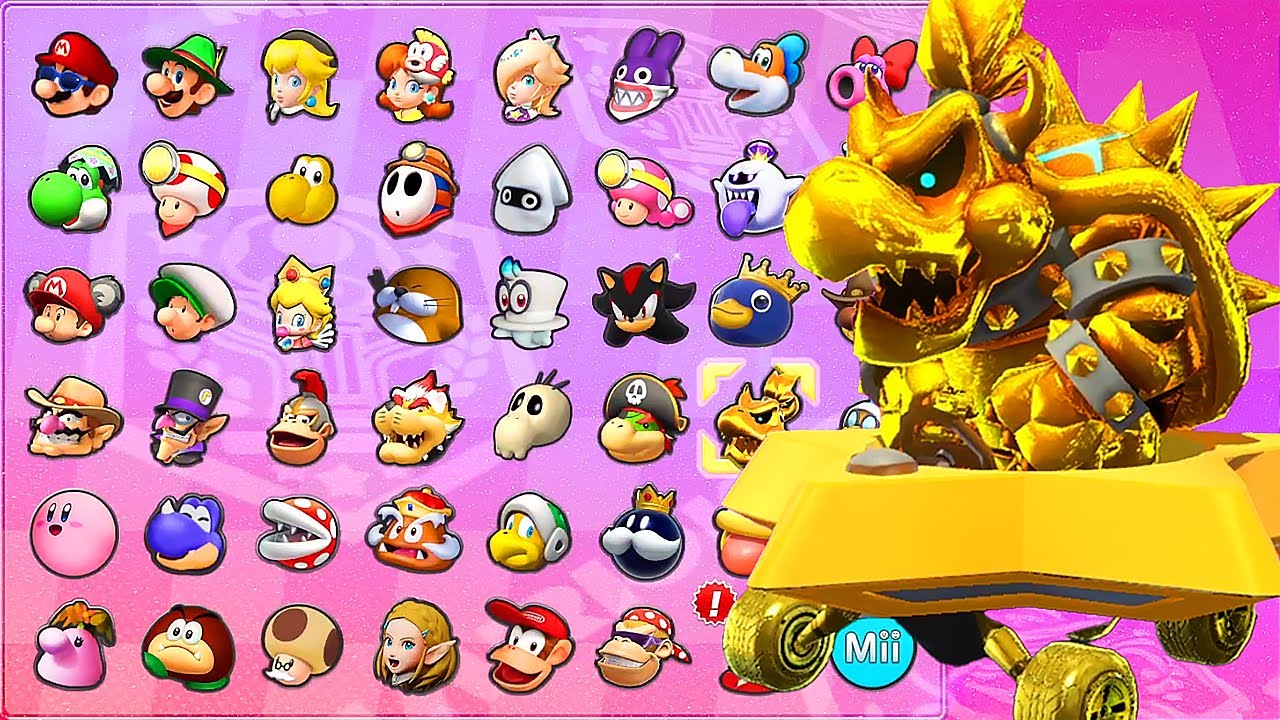 Mario Kart 8 Deluxe - Golden Dry Bowser (Custom Tracks) - YouTube