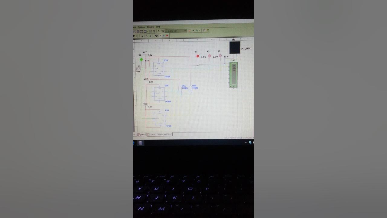 3 bits MOD 8 - SYNCHRONOUS COUNTER JK FLIP-FLOP - YouTube