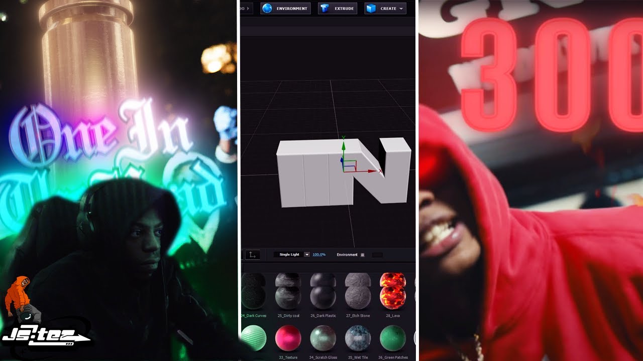 AFTER EFFECTS: Trap Drill Music Video Effects: Tracked text animations ...