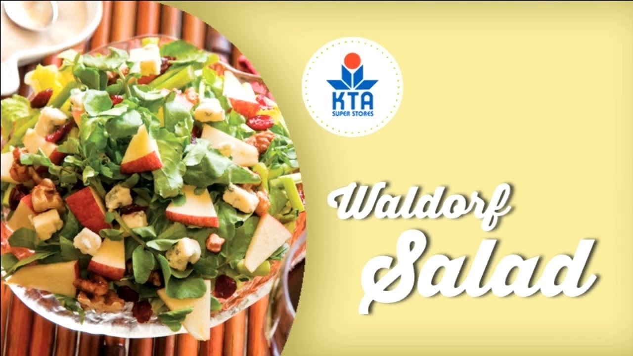 KTA's Quick & 'Ono Recipes: Waldorf Salad by Chef Michi - YouTube