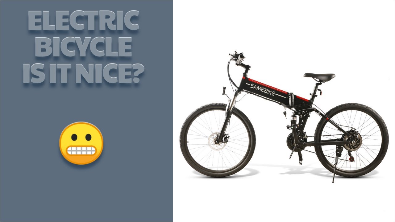 🔥 SAMEBIKE LO26 SMART MOPED ELECTRIC BIKE 10.4AH BATTERY FRONT / - YouTube