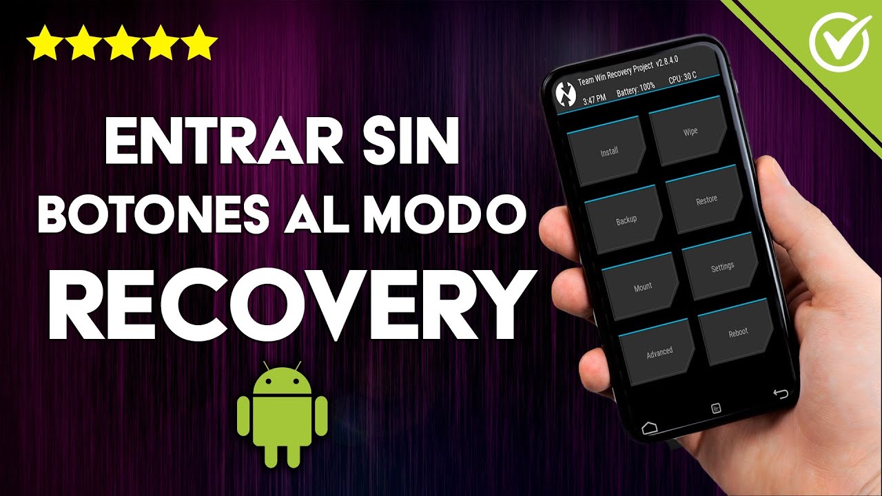 Cómo Ingresar o Entrar al Modo Recovery sin Botones Fácilmente - YouTube