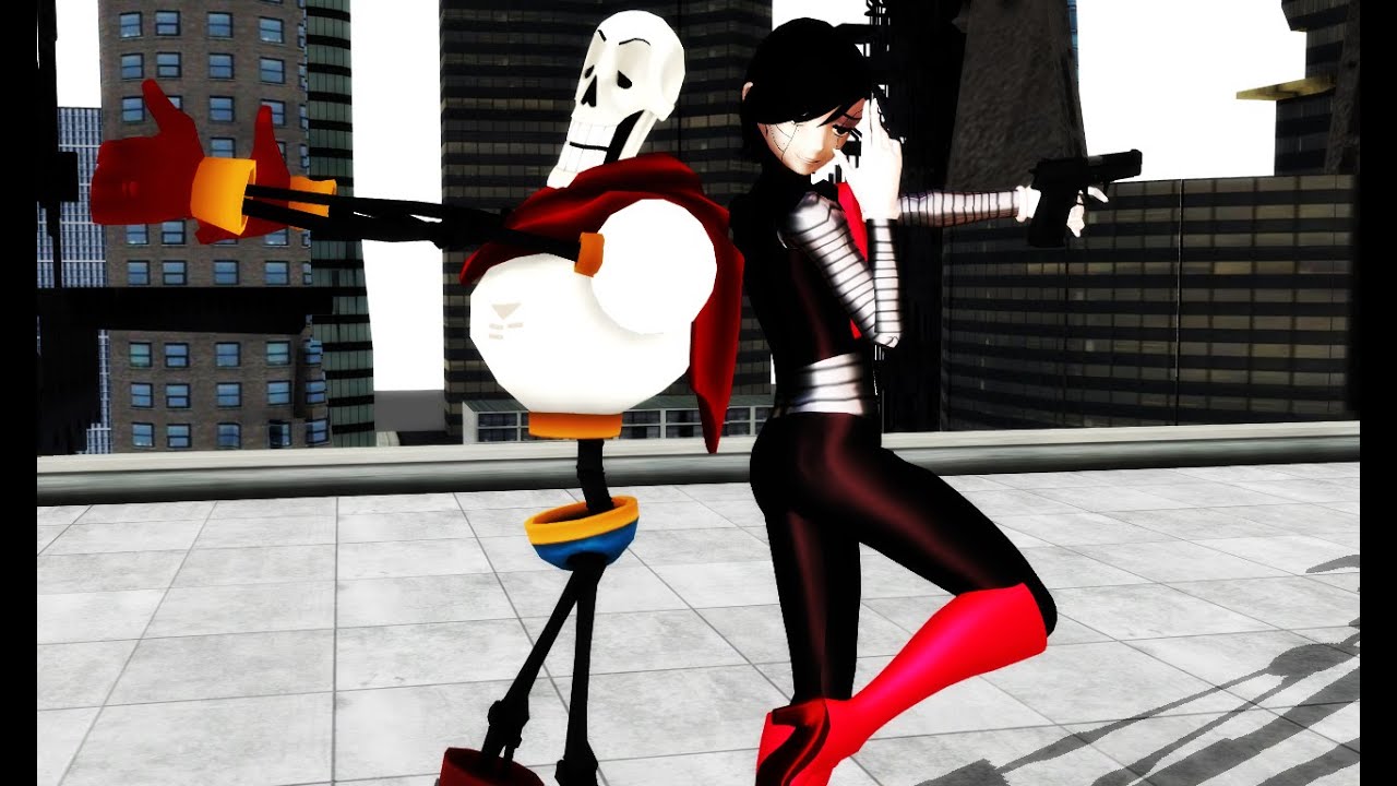 【MMD Undertale】Partners in crime (Papyrus X Mettaton) - YouTube