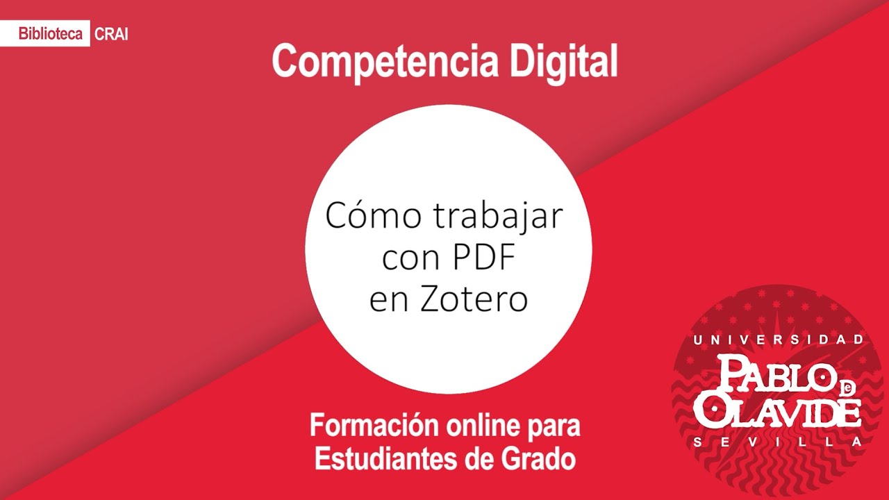 Cómo trabajar con PDF en Zotero - YouTube