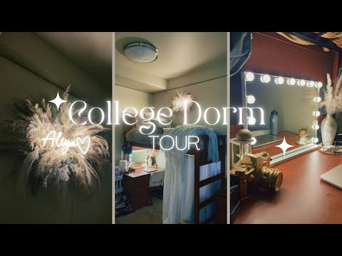 DORM TOUR!!! | UNT Rawlins Hall | Aliya Anisha💕 - YouTube