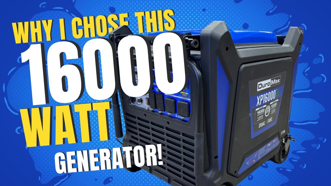 16,000 Watt Dual Fuel Portable Inverter Generator W/ CO, 12/22/2022