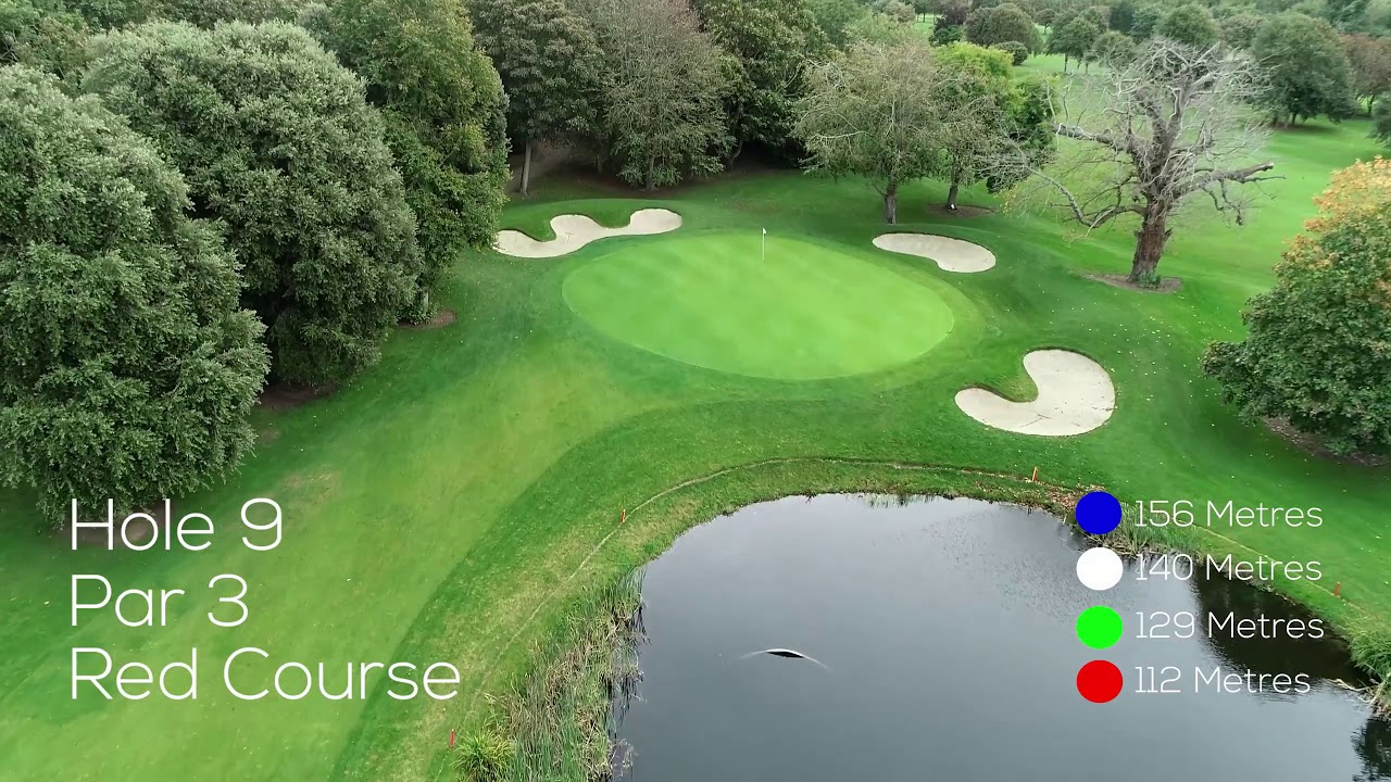 Malahide Golf Club Hole 9 Fly Over Red 9 - YouTube