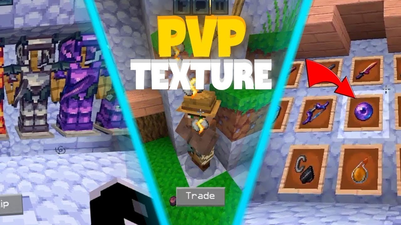 Best PvP Texture Pack For MCPE || 1.21+ || Free Download || High Fps ...