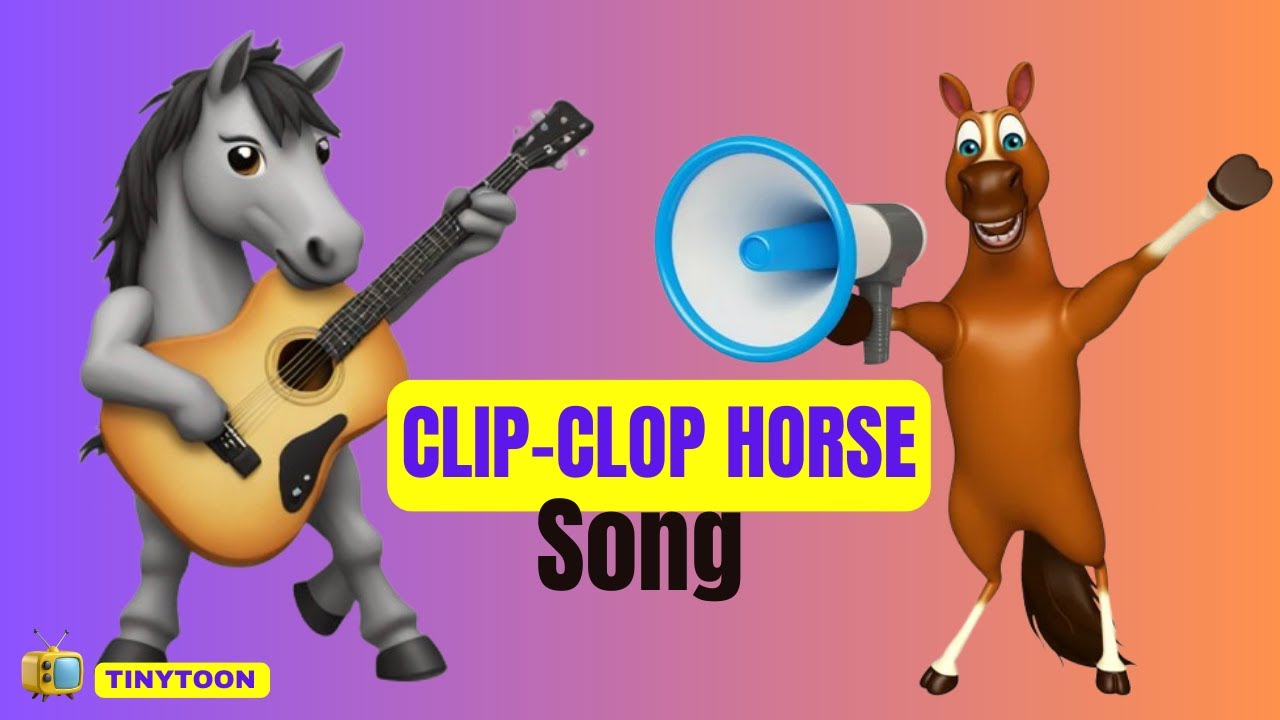 Clip Clop Clap Horse Song🐎😍 | Kids Rhymes | Baby Songs | TinyToon ...
