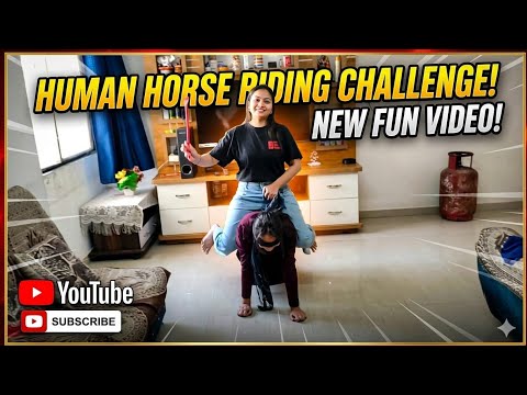 Human Horse Riding Challenge! 🐎 | 😂Extreme Human Horse Riding Challenge 2026 | Full Funny Video!