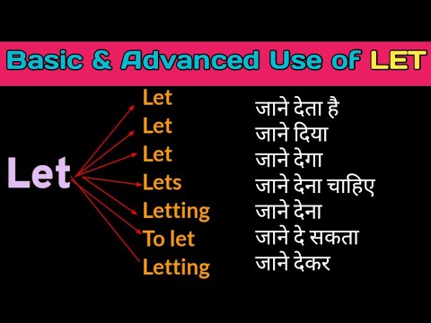 LET के सभी forms का प्रयोग। Let, lets, letting, to let। Causative Verb ...