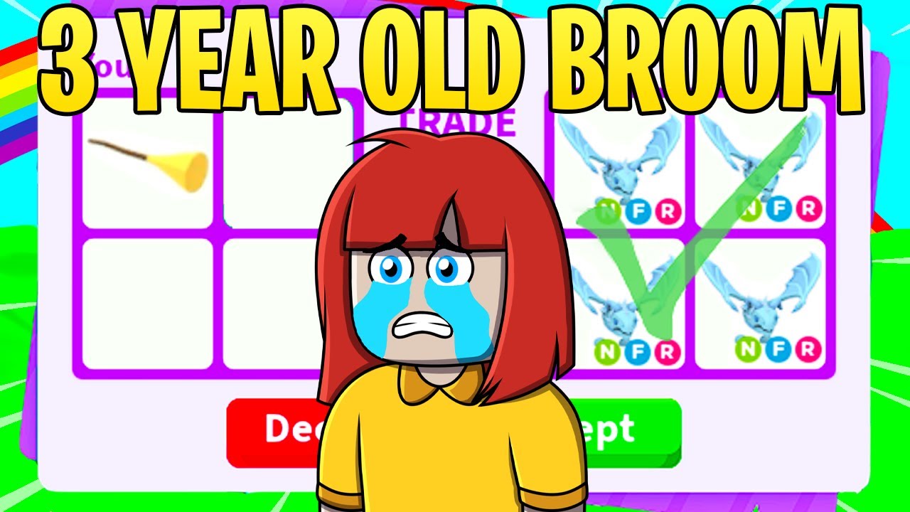 I traded my FLYING BROOM STICK for this.....(adopt me flex server ...