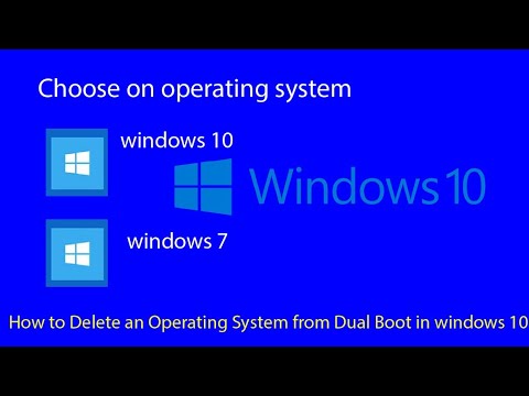 How to Delete an Operating System from Dual Boot Computer - YouTube