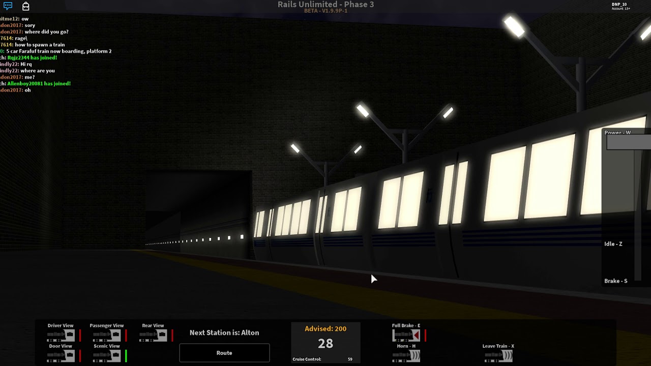 ROBLOX - Rails Unlimited - [5] - BART train departing Alton station ...