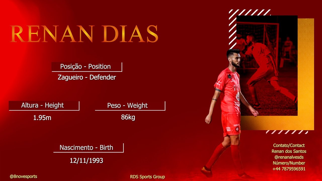 RENAN DIAS - ZAGUEIRO/DEFENDER - YouTube