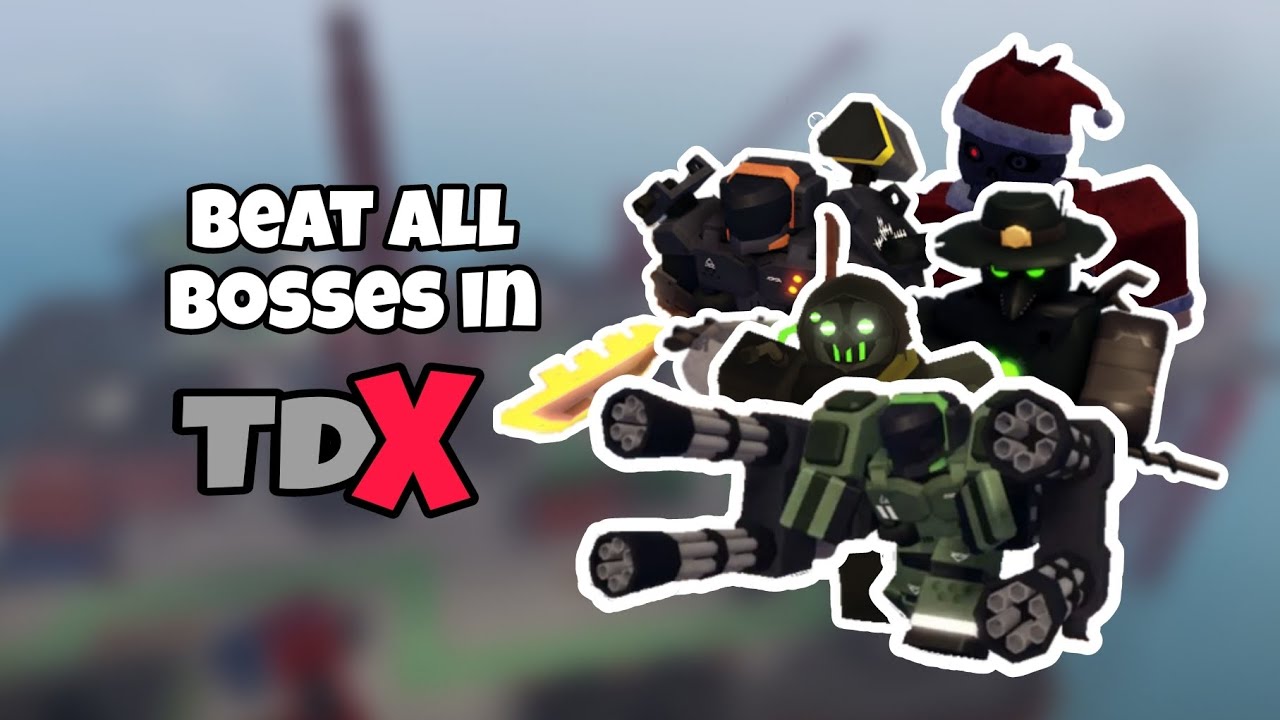 Defeat all boses in tdx || tower defense X - YouTube
