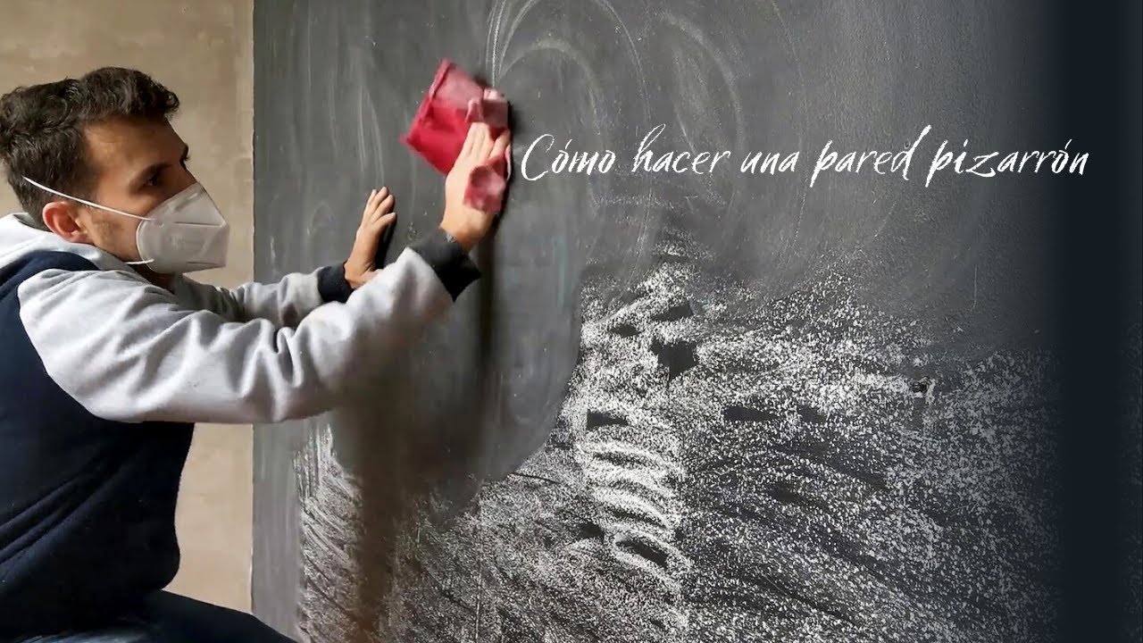 Cómo hacer una pared de pizarrón correctamente - YouTube